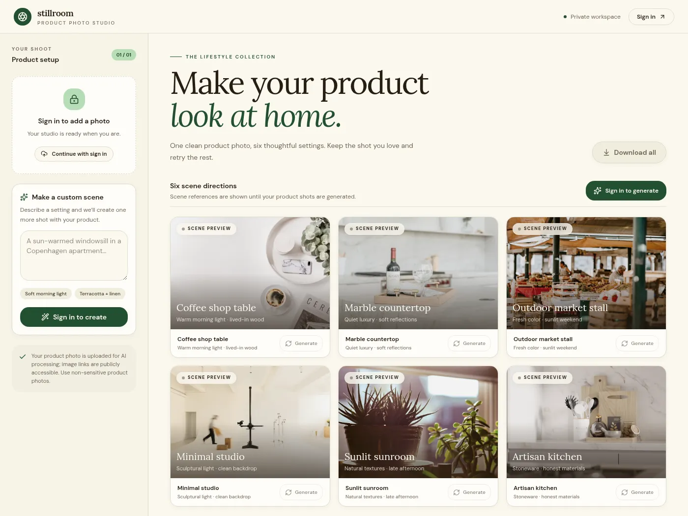 AI Product Photo Studio