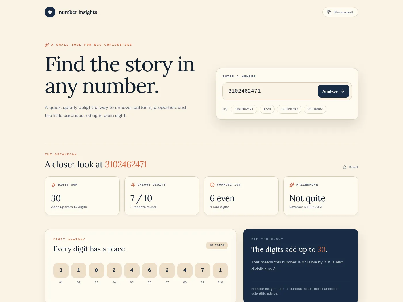 Number Insights