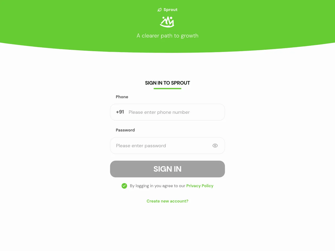 Curved Green Interface