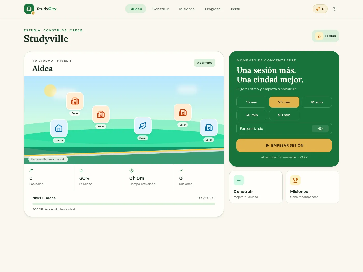 StudyCity Gamified Focus App
