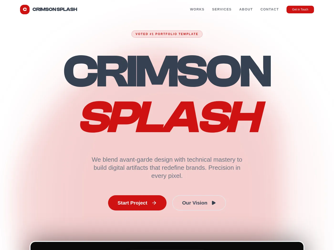 Crimson Splash Landing