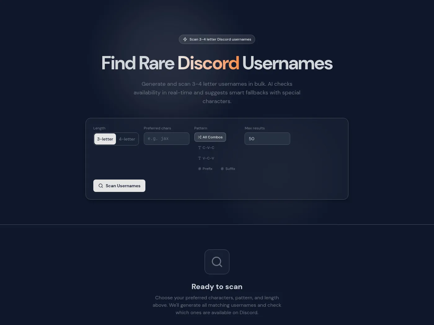 Discord Name Scanner