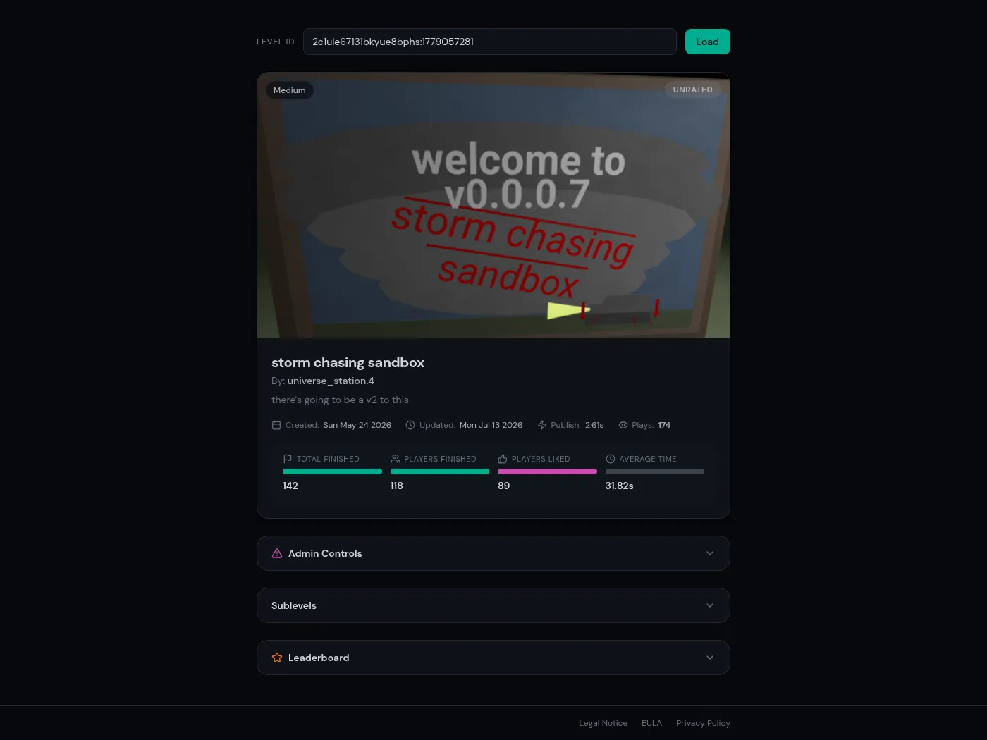 Level Viewer Web App