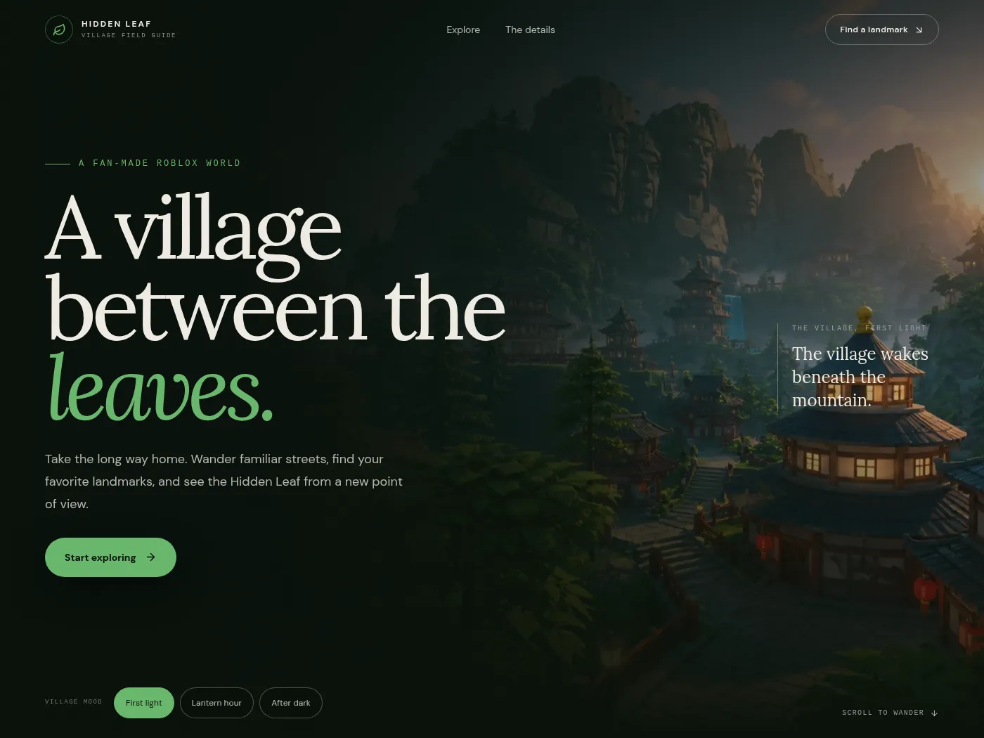Leaf Village Roblox Map