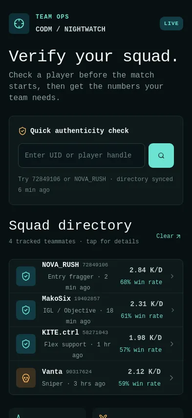 COD Mobile Stat Checker