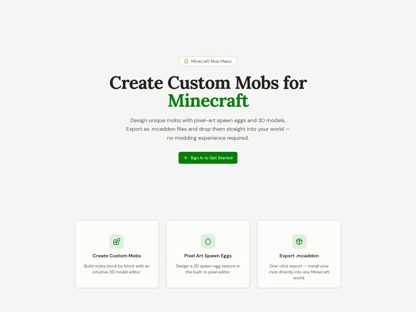 Minecraft Mob Maker