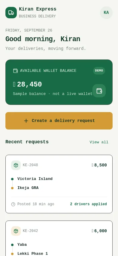 Kiran Express B2B Logistics