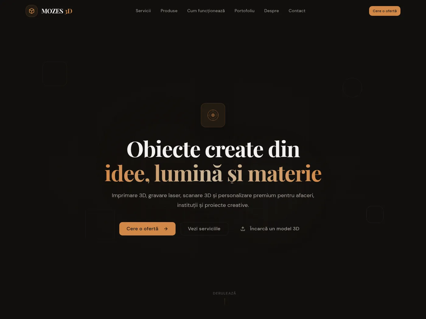 MOZES 3D Atelier Website