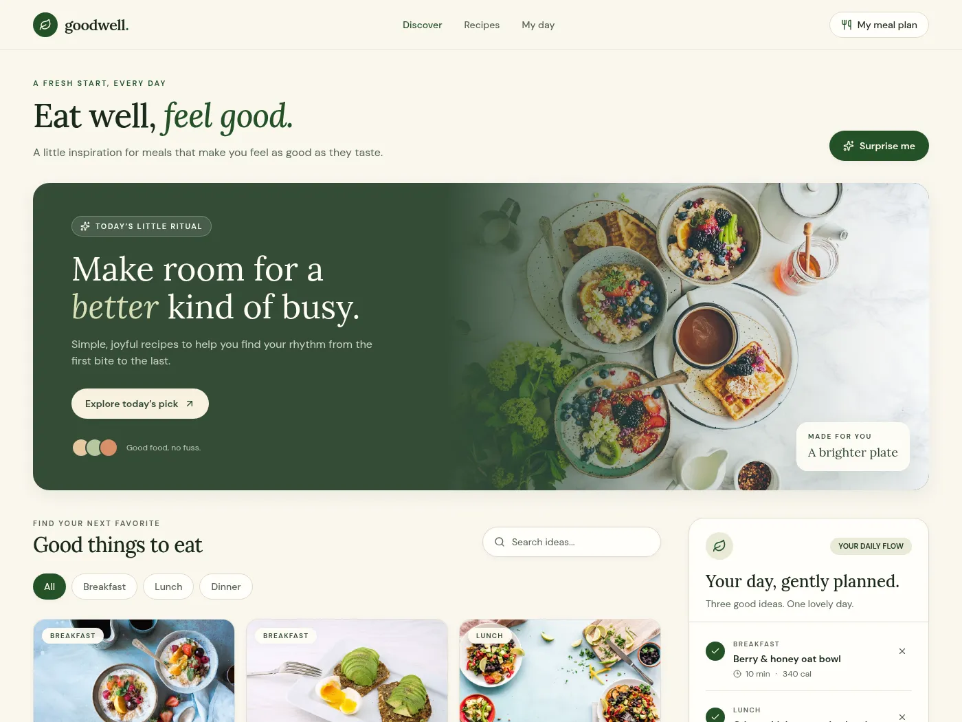 Healthy Meal Inspiration