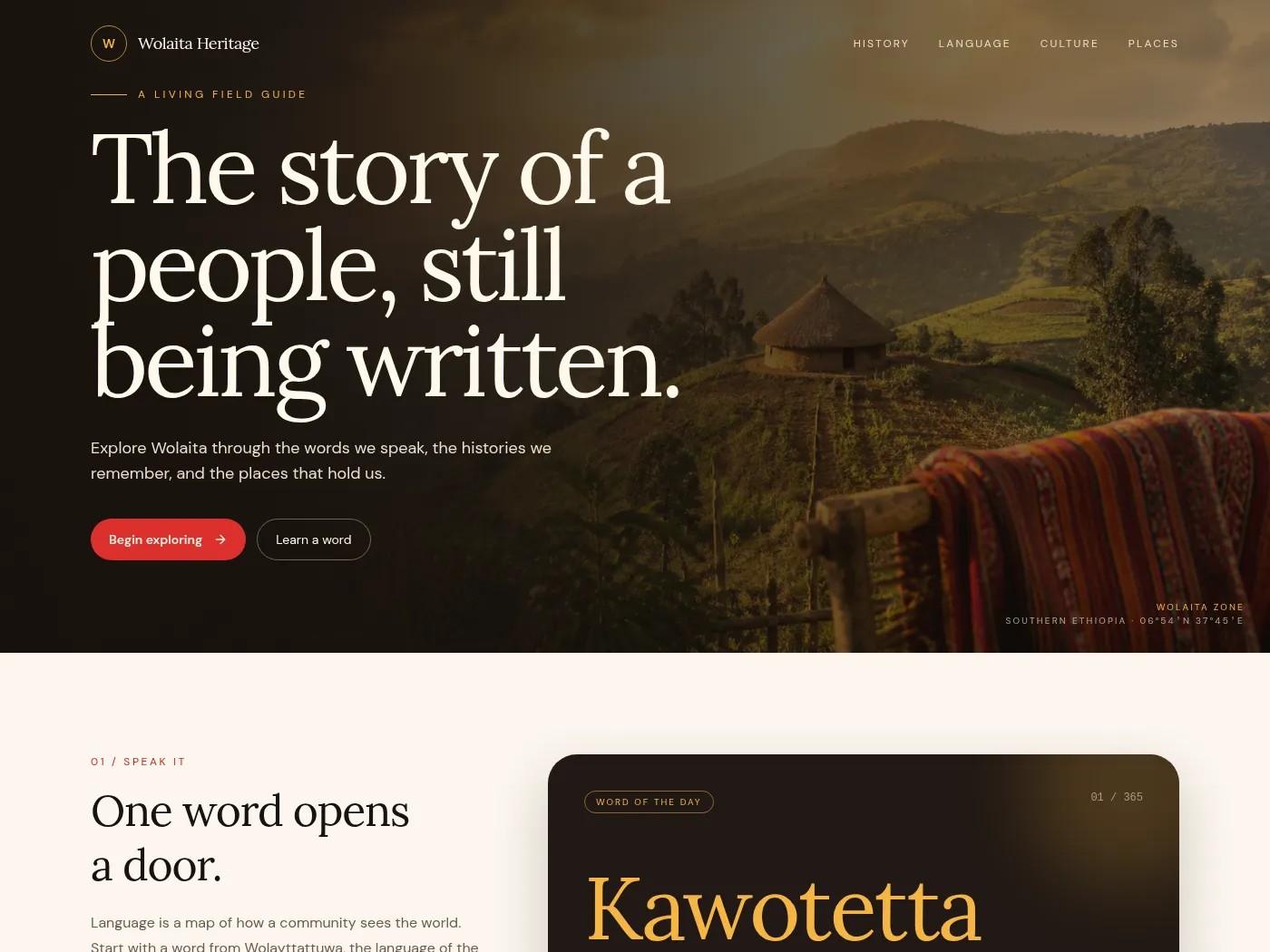 Wolaita Heritage Portal