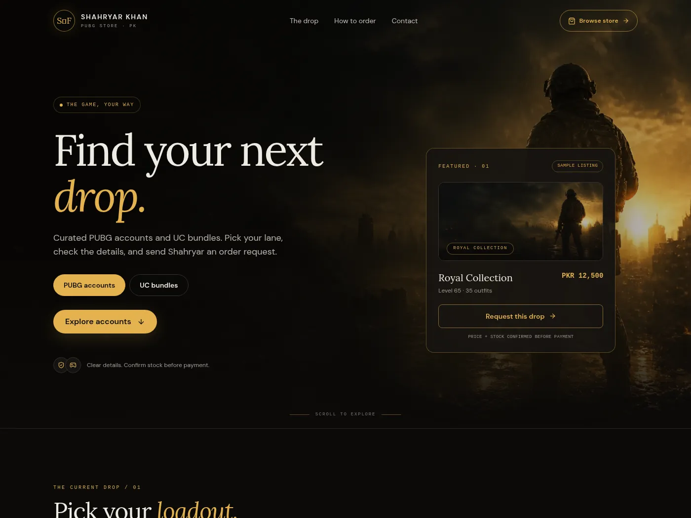 Shahryar Khan PUBG Store