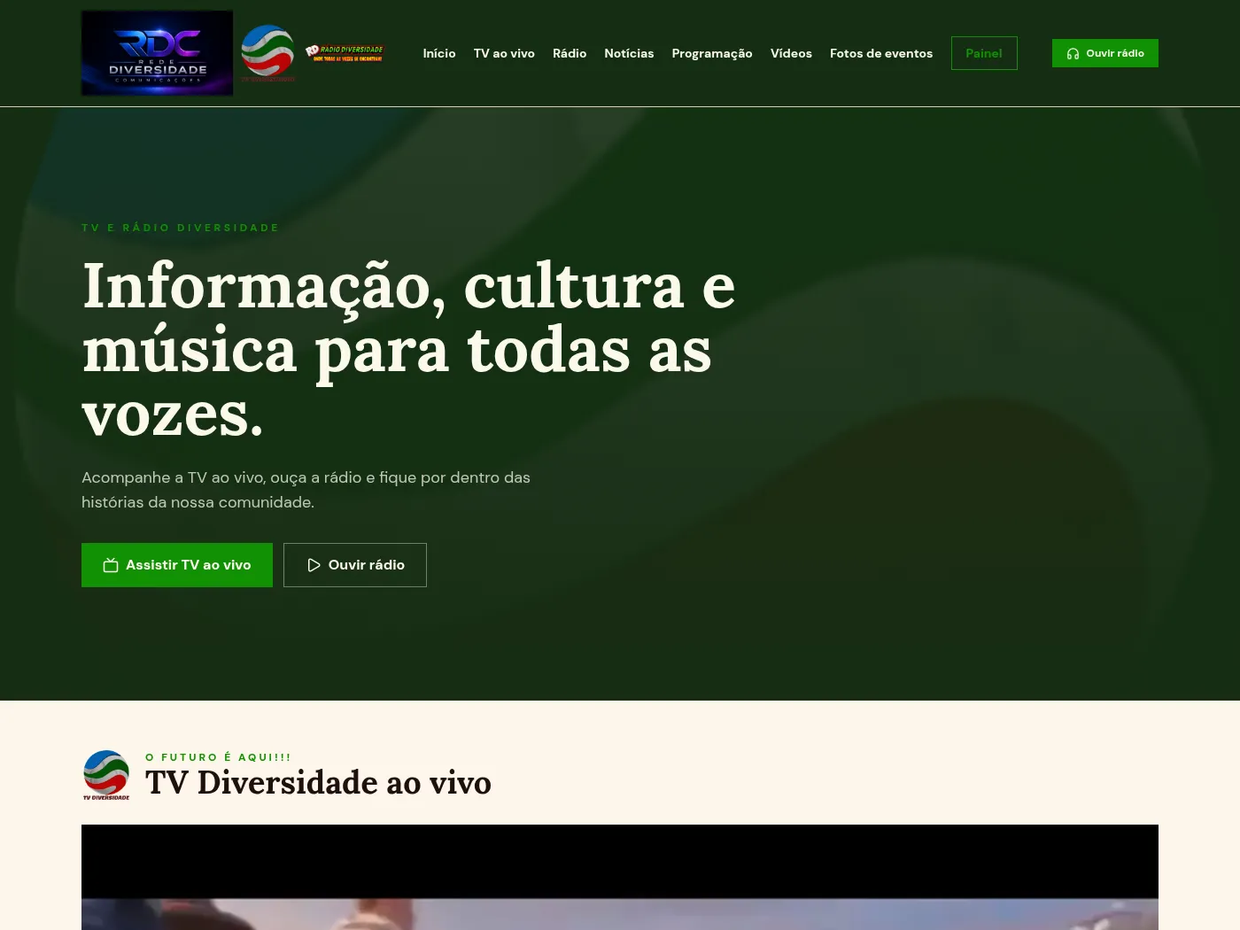 TV e Rádio Diversidade Media Hub