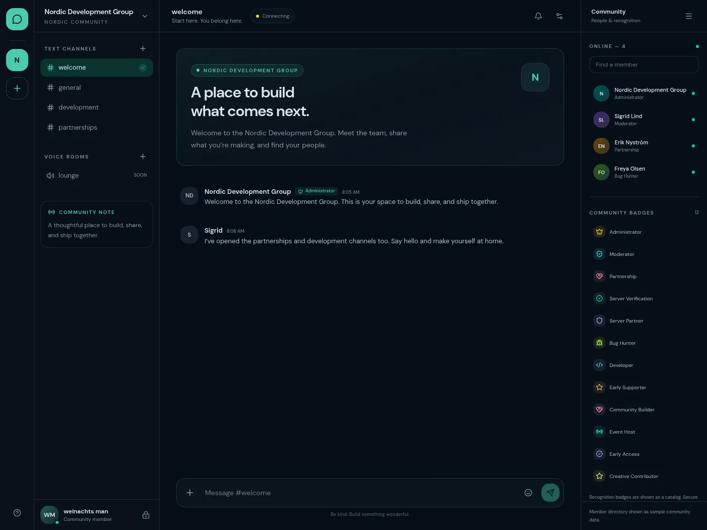 EchoHub Team Chat