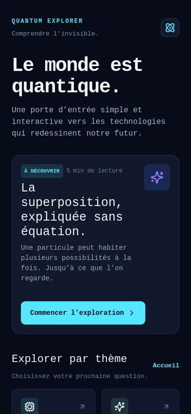 Quantum Explorer App