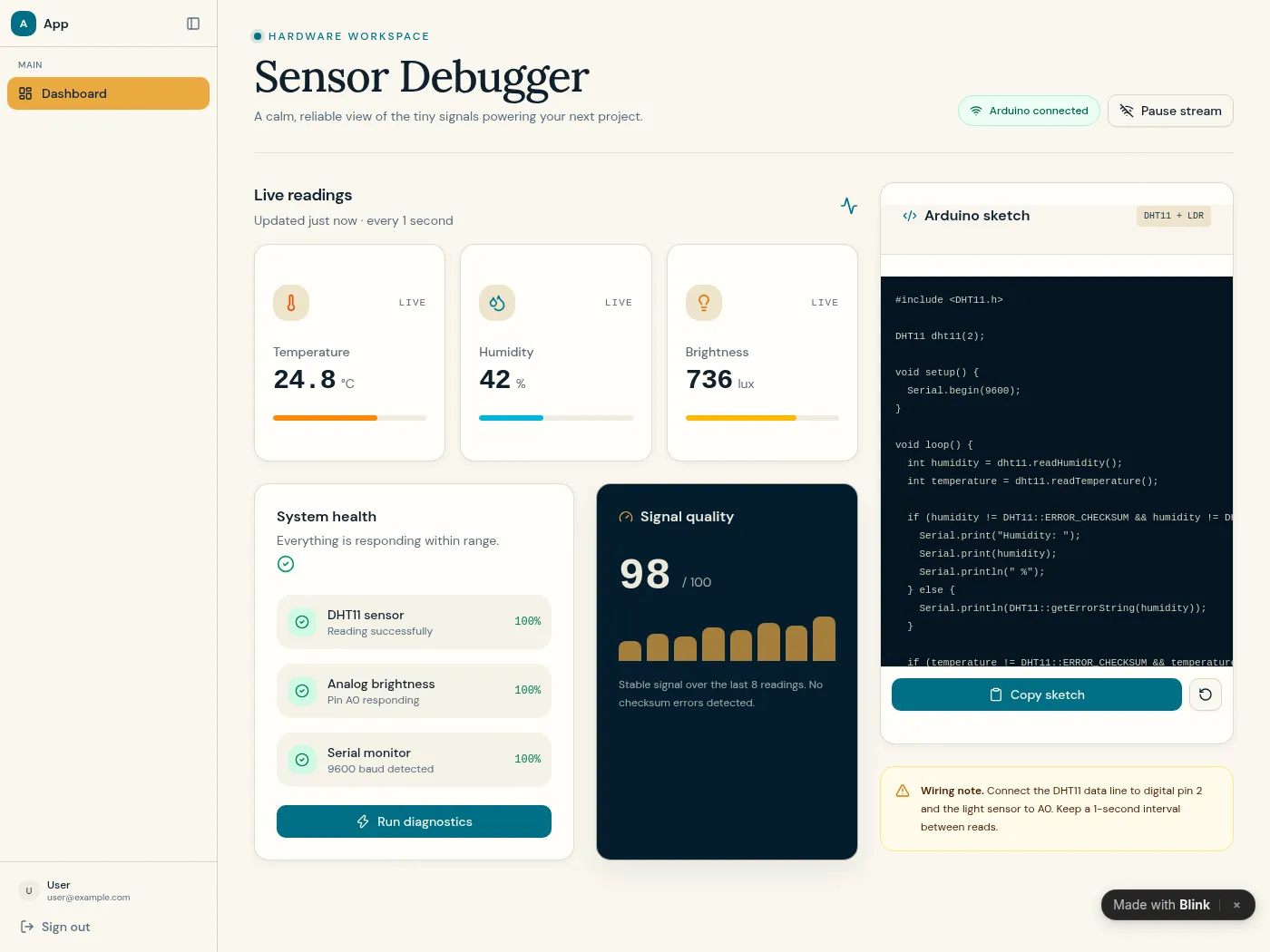 Smart Sensor Debugger