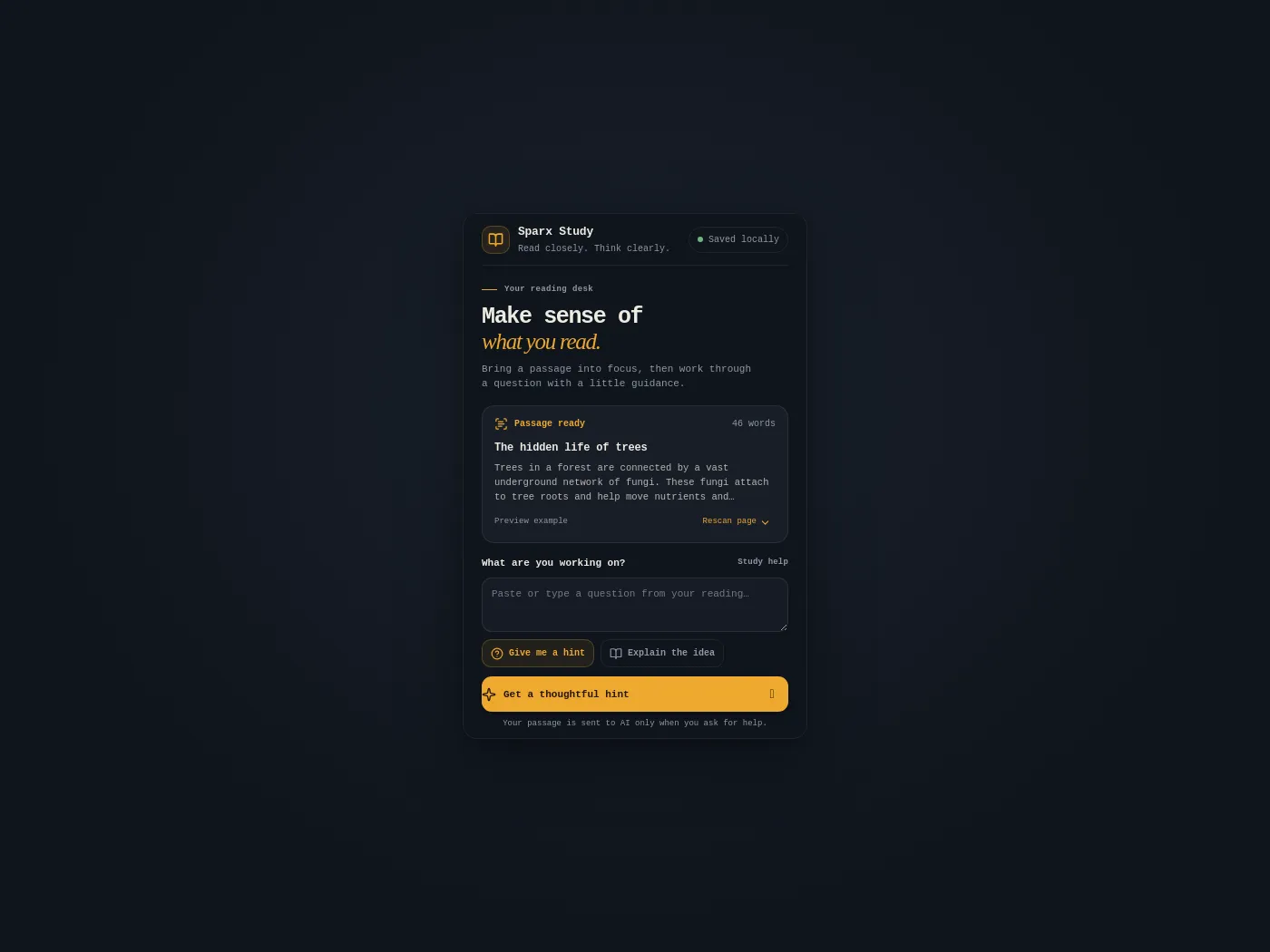 Sparx AI Study Helper
