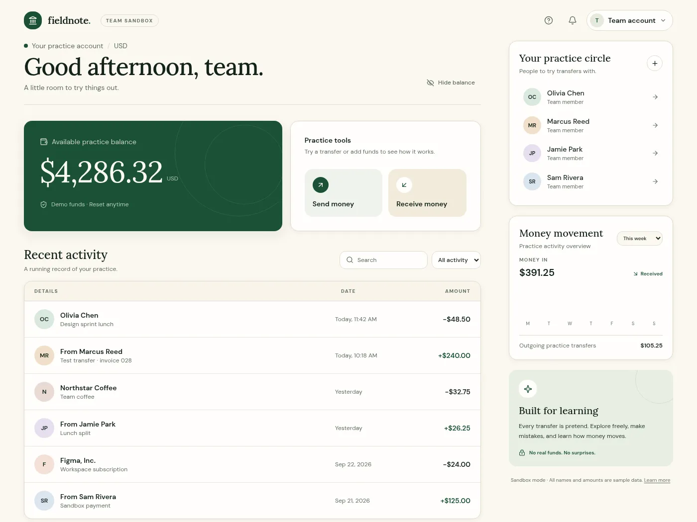 Fintech Sandbox Simulator