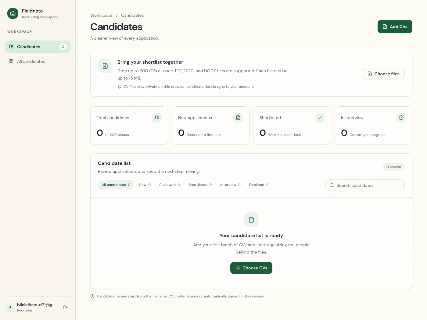 CV Bulk Recruiter