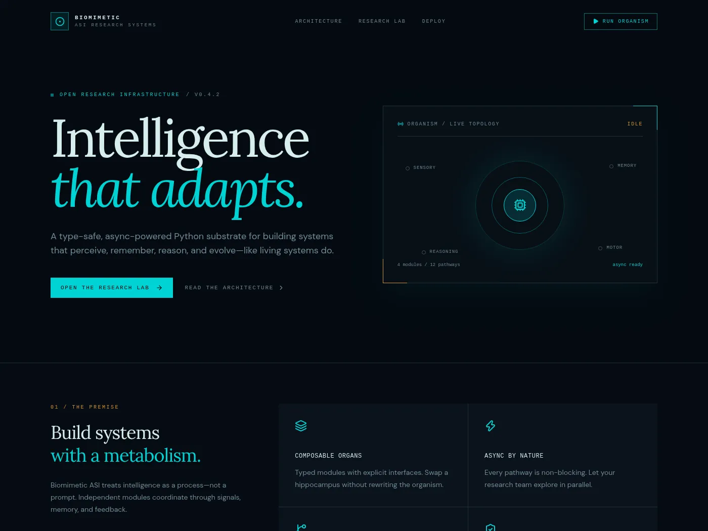 Biomimetic ASI Platform