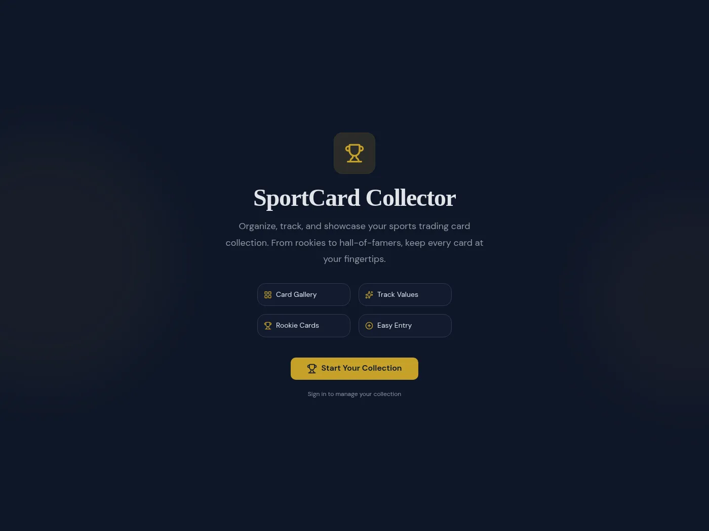 SportCard Collector