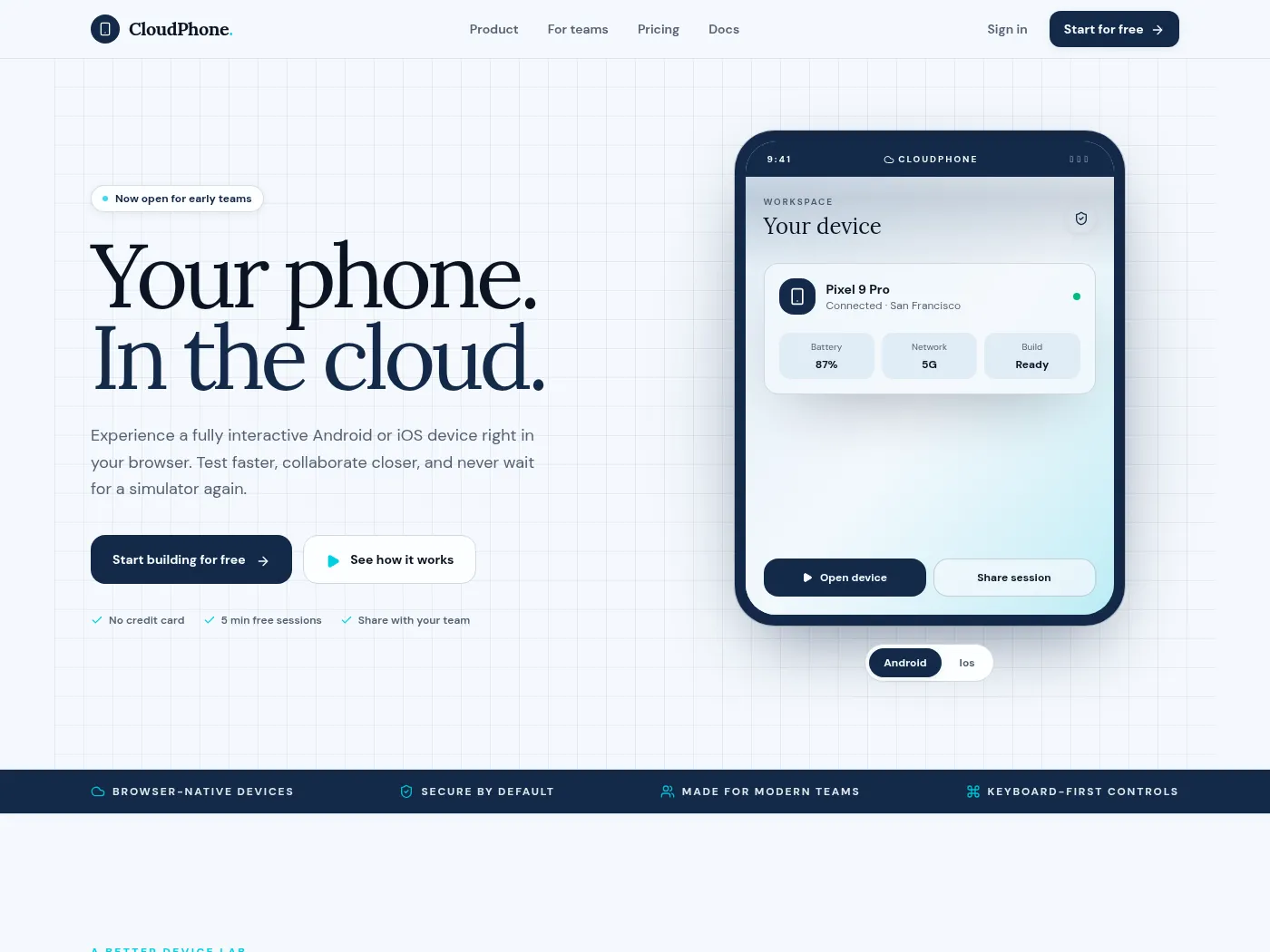 CloudPhone Experience