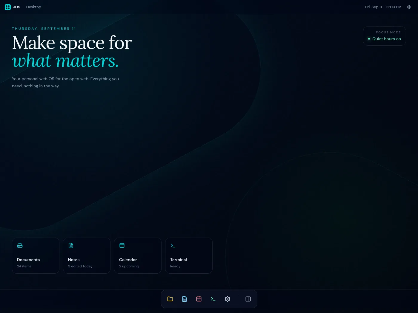 JOS: Modern Web OS