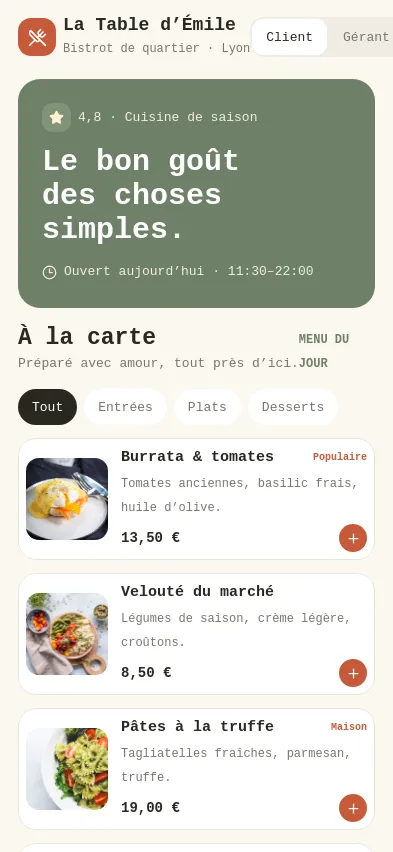 RestauOrder Mobile