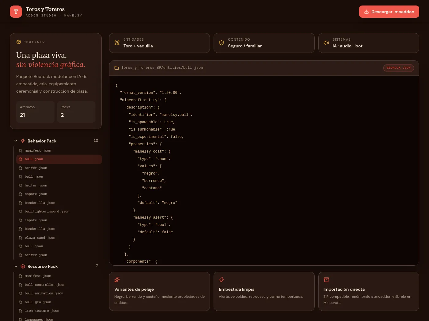 Toros y Toreros Addon