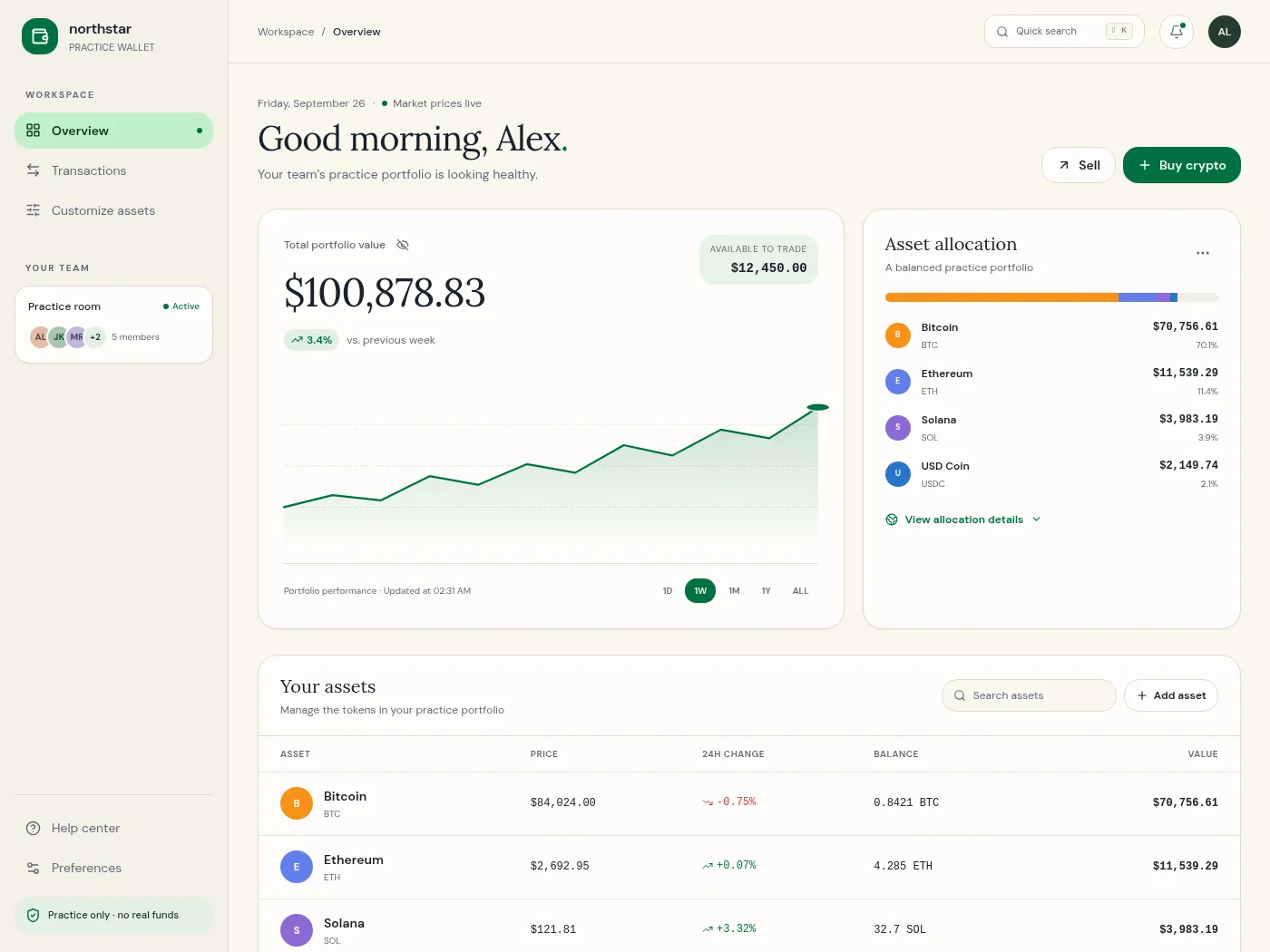 Crypto Wallet Simulator