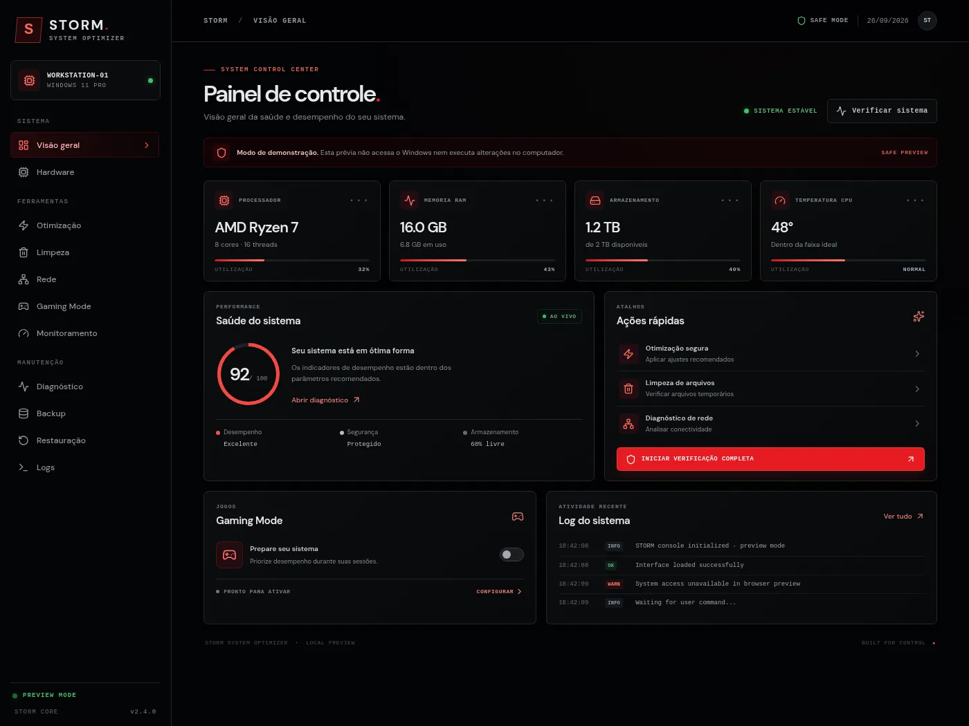 STORM System Optimizer