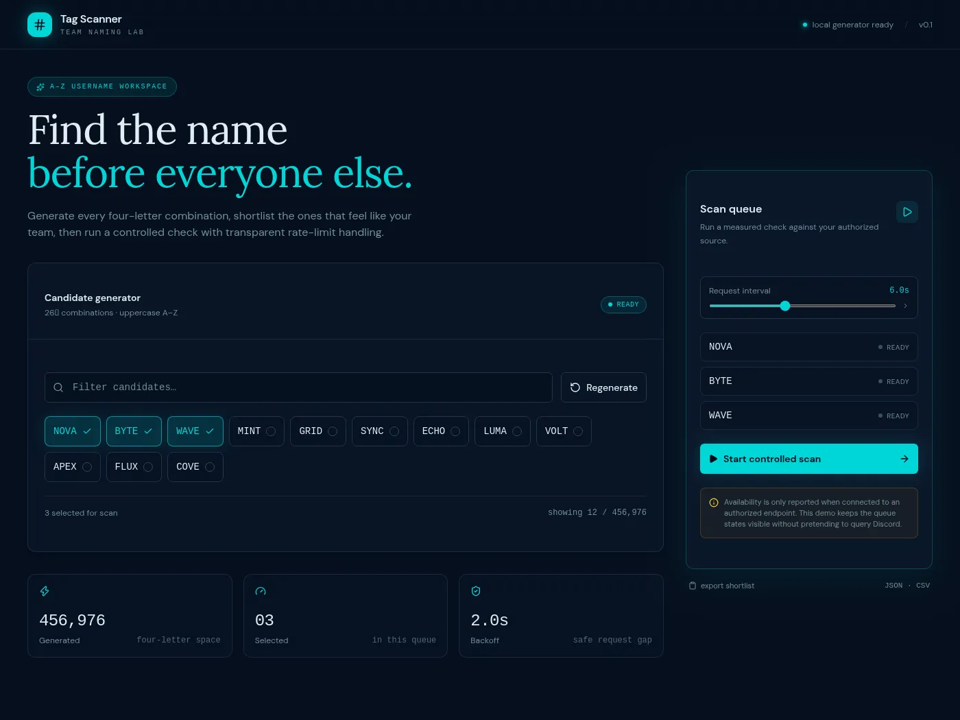 Discord Tag Scanner
