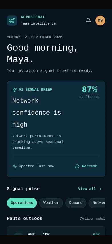AeroSignal AI Predictor