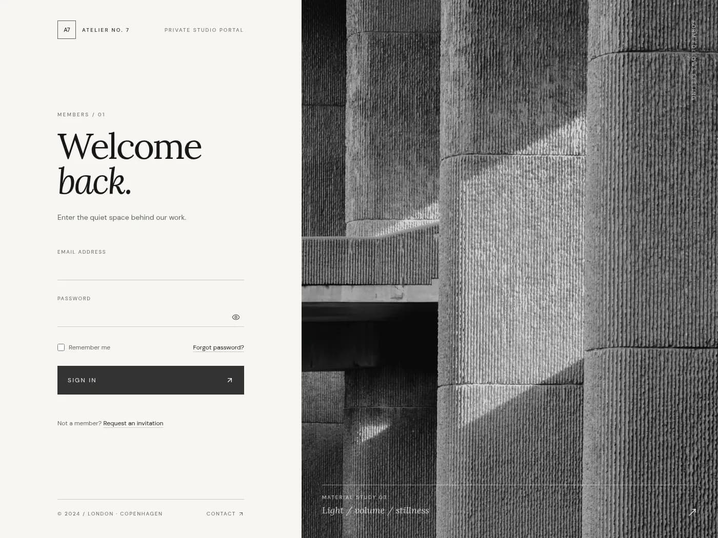 LuxeLogin Studio Portal