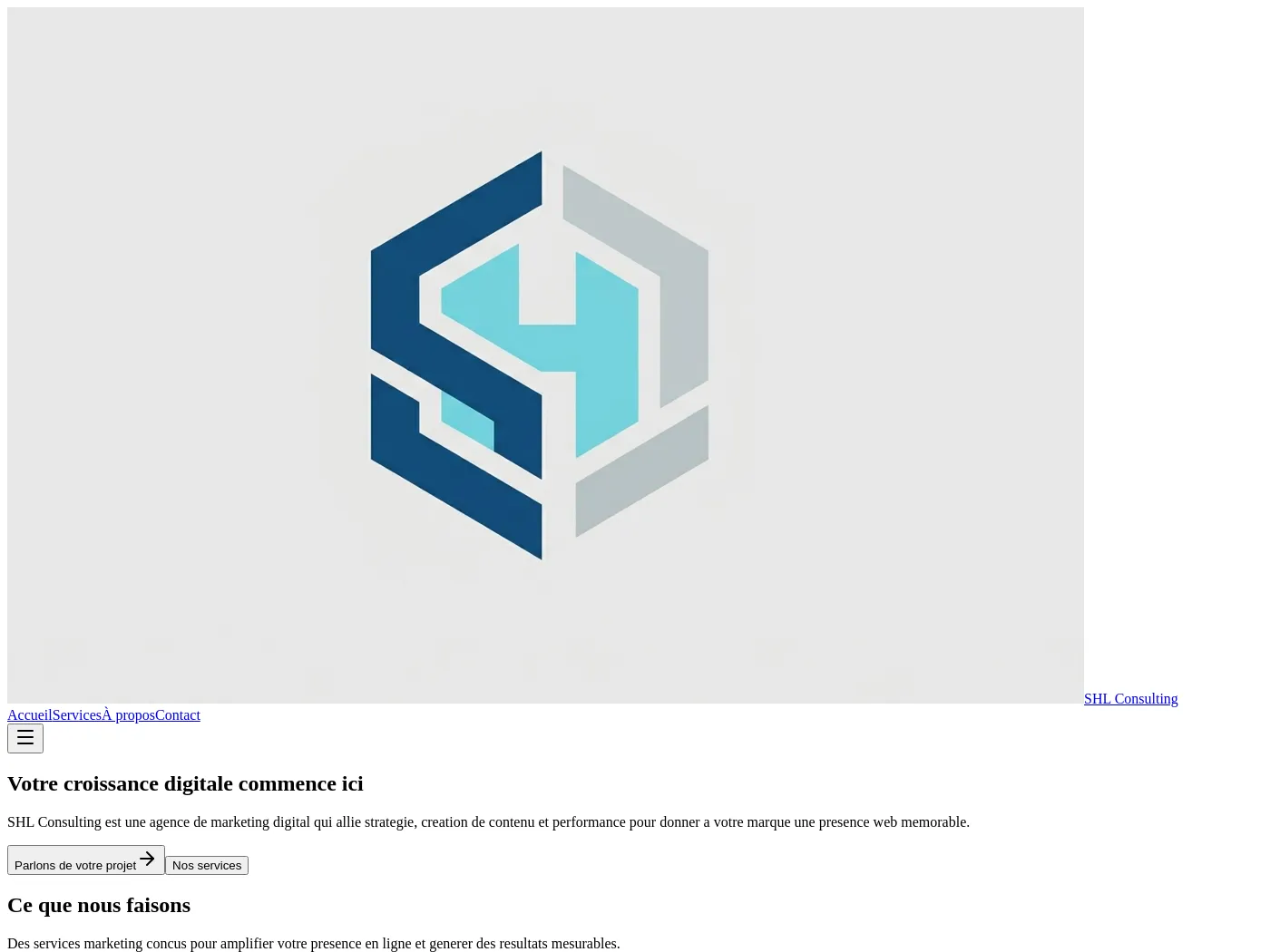 SHL Consulting Site