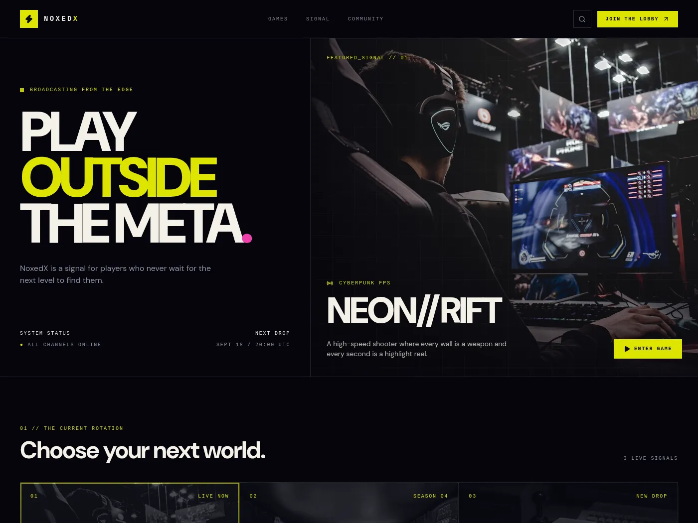 NoxedX Gaming Hub