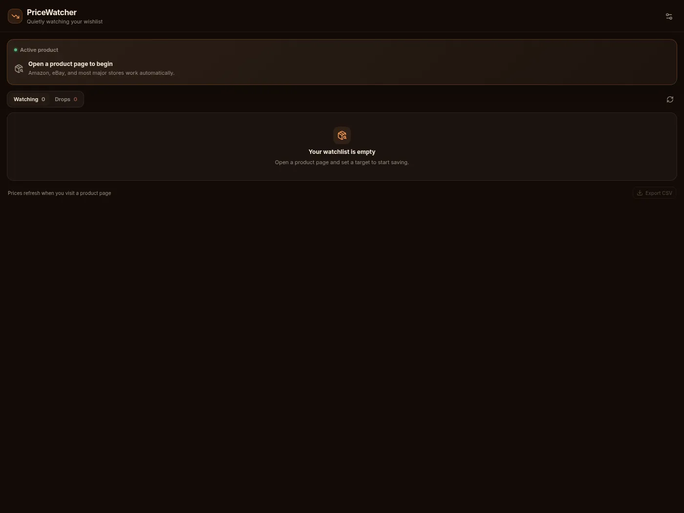 PriceWatcher Extension