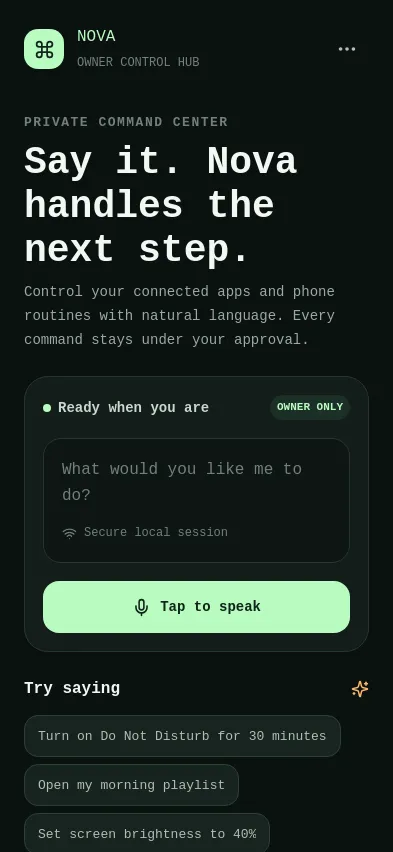 Voice AI Control Hub