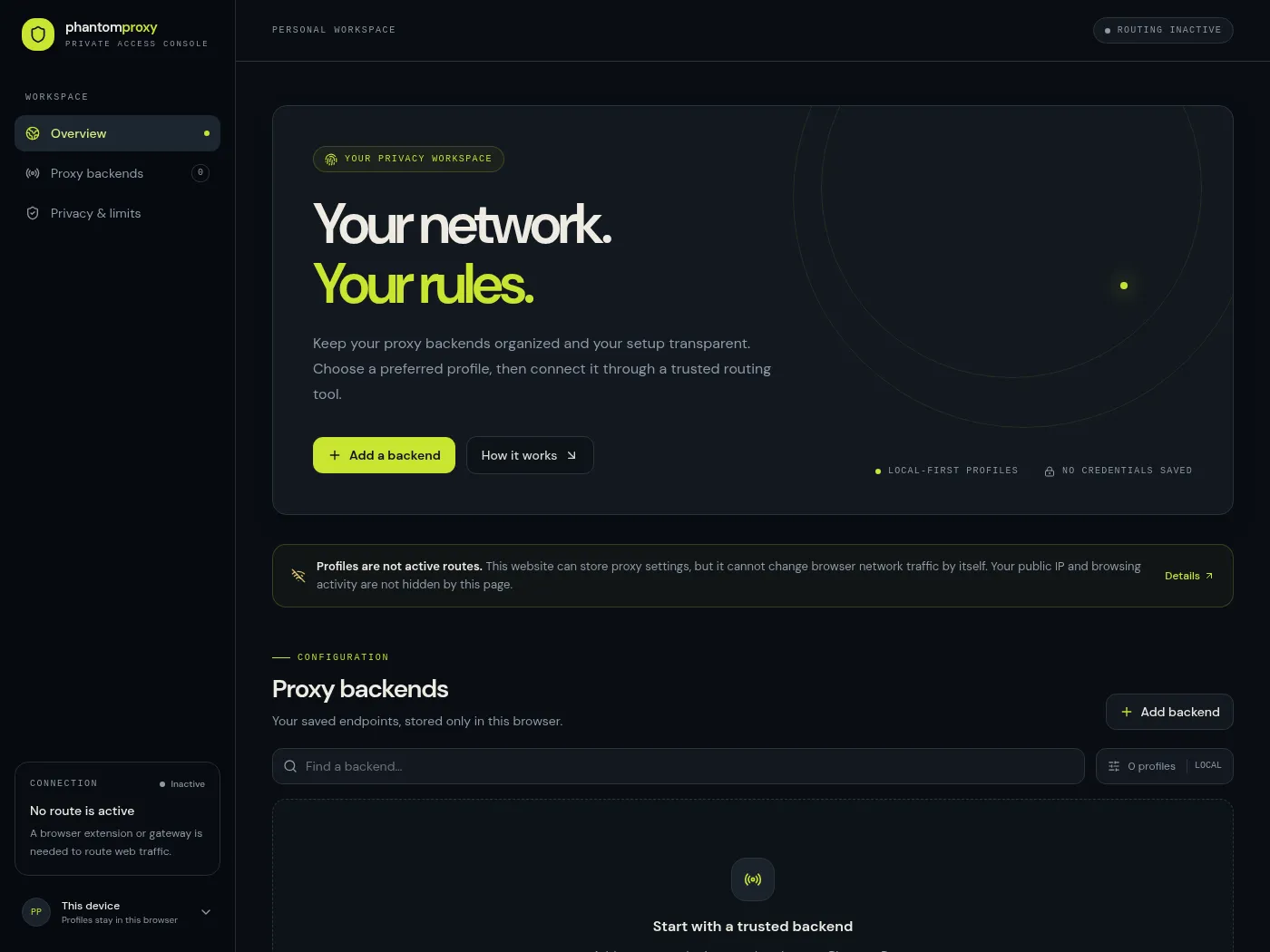 PhantomProxy Browser