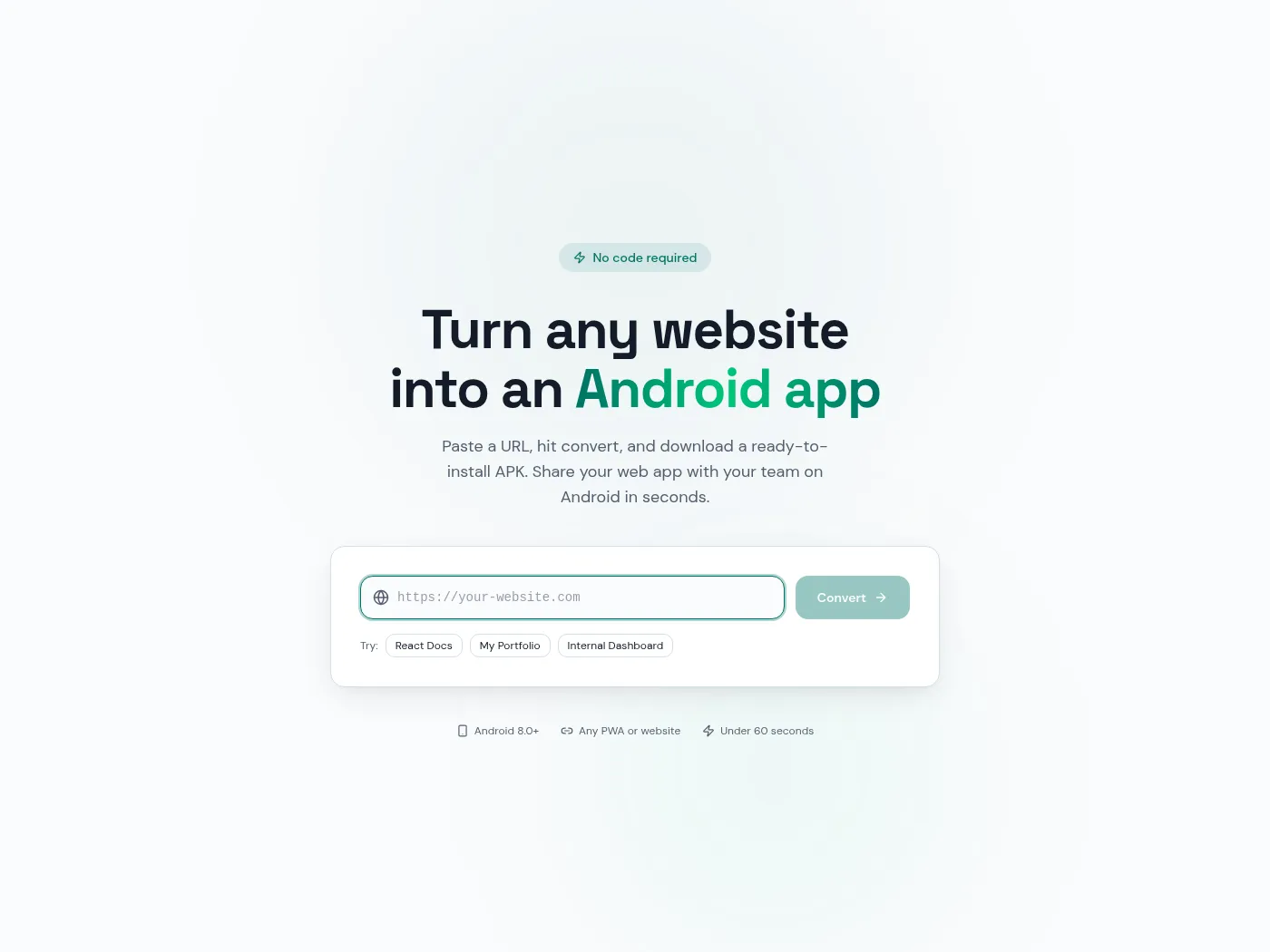 Web2APK Converter