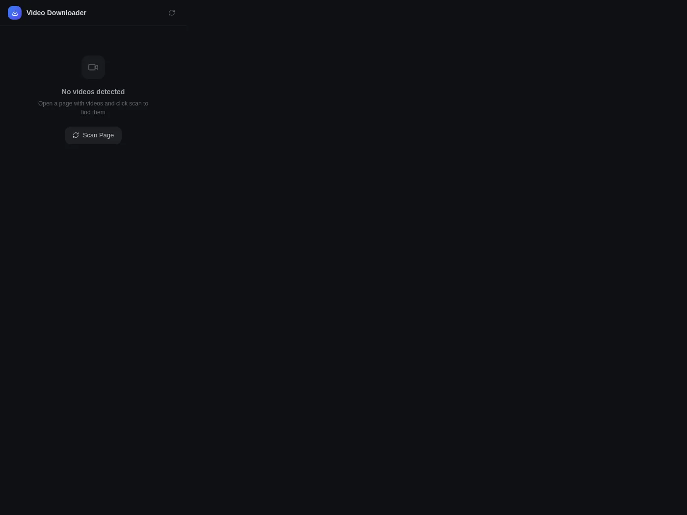 Video Downloader Popup
