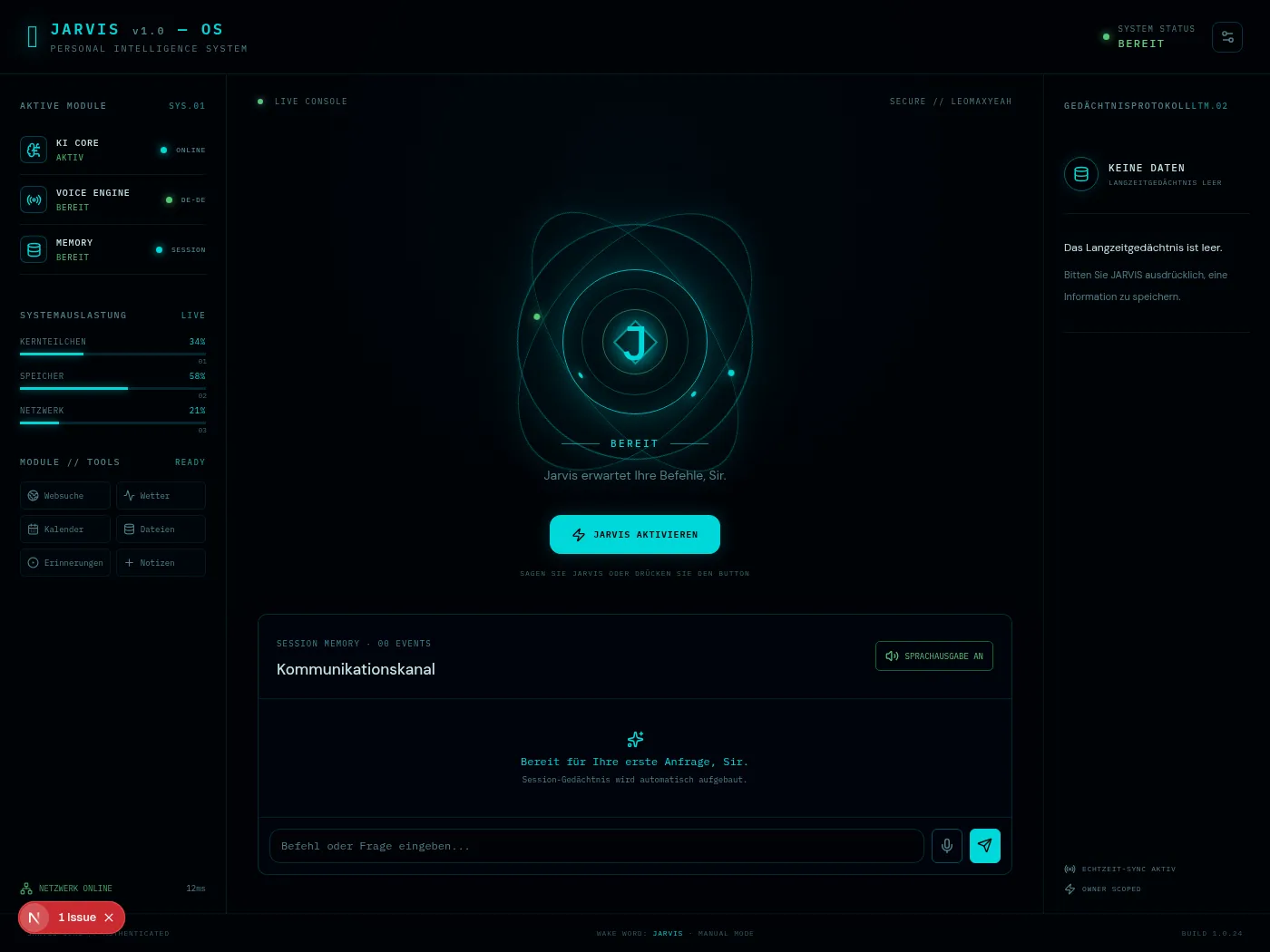 JARVIS v1.0 OS
