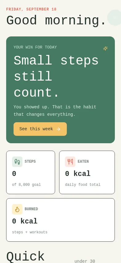 Solo Parent Fitness App