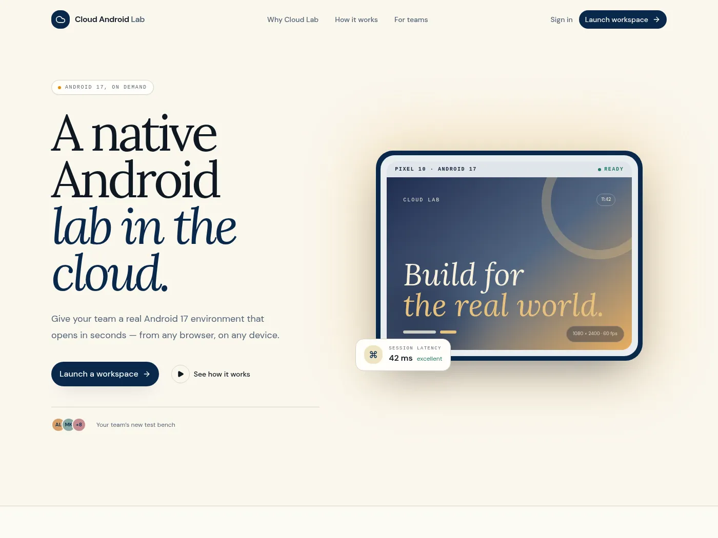 Cloud Android Lab