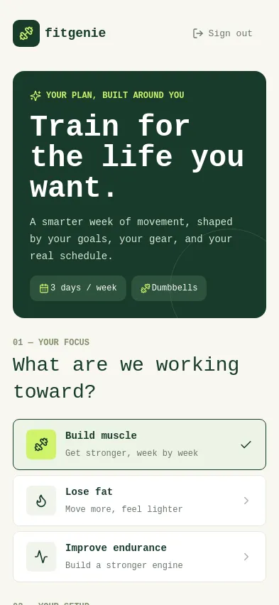 FitGenie AI Trainer