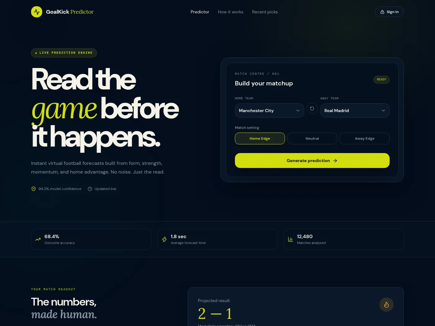 GoalKick Predictor