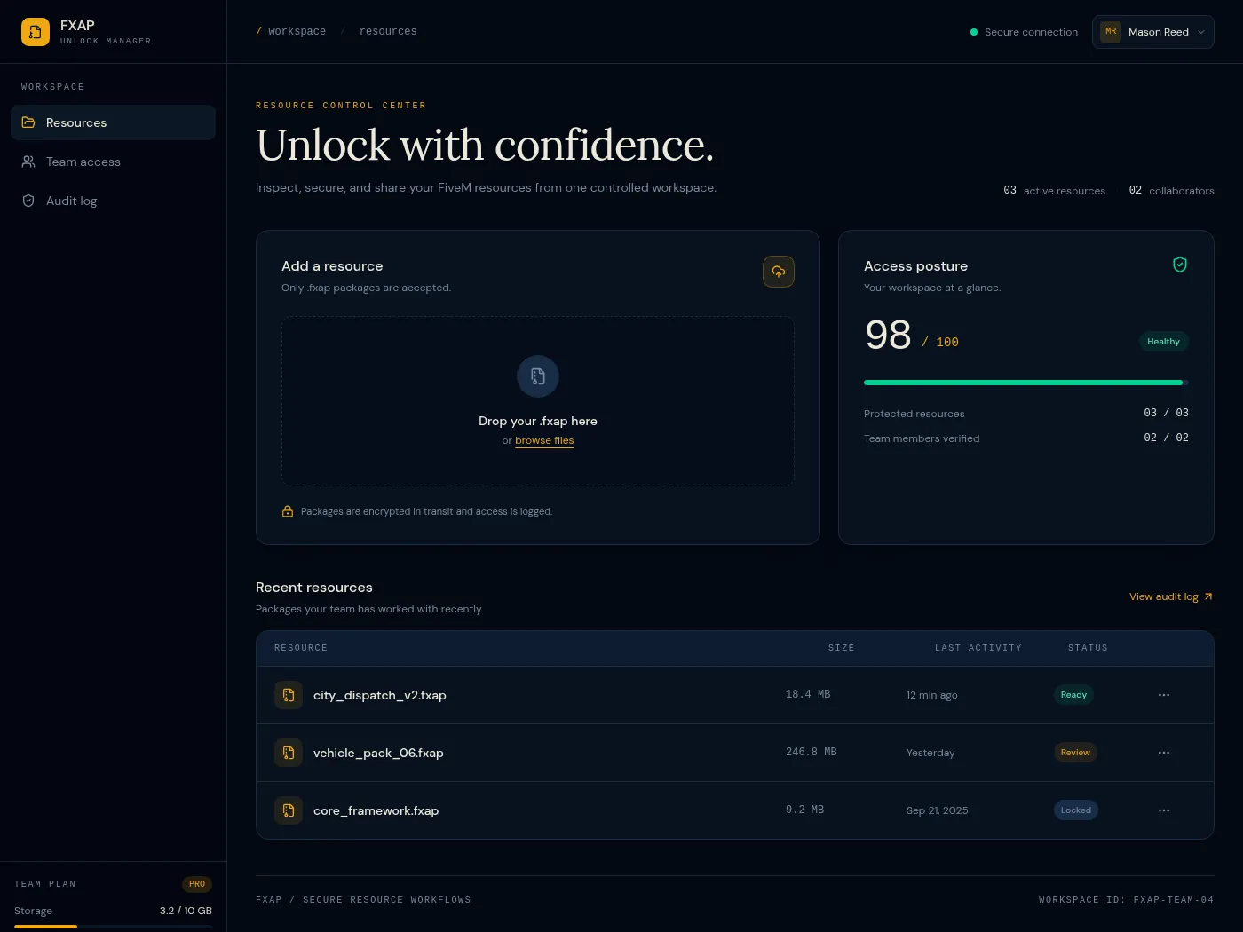 FXAP Unlock Manager
