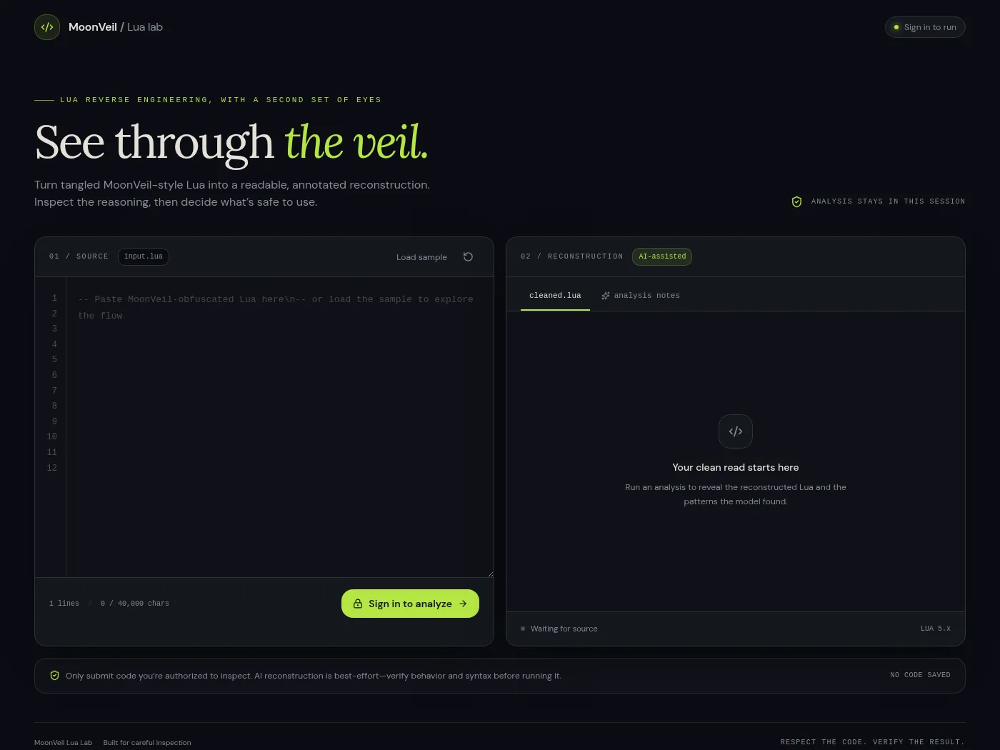 MoonVeil AI Deobfuscator