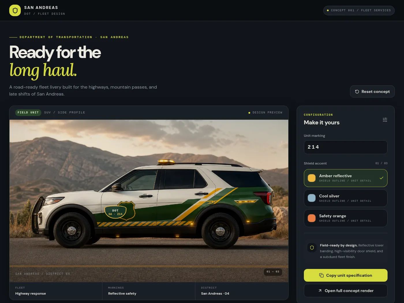 San Andreas DOT Livery