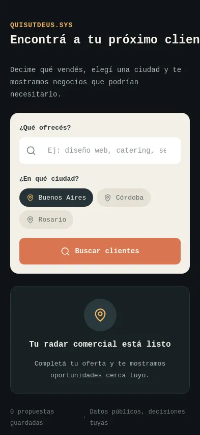 Quisutdeus Client Finder