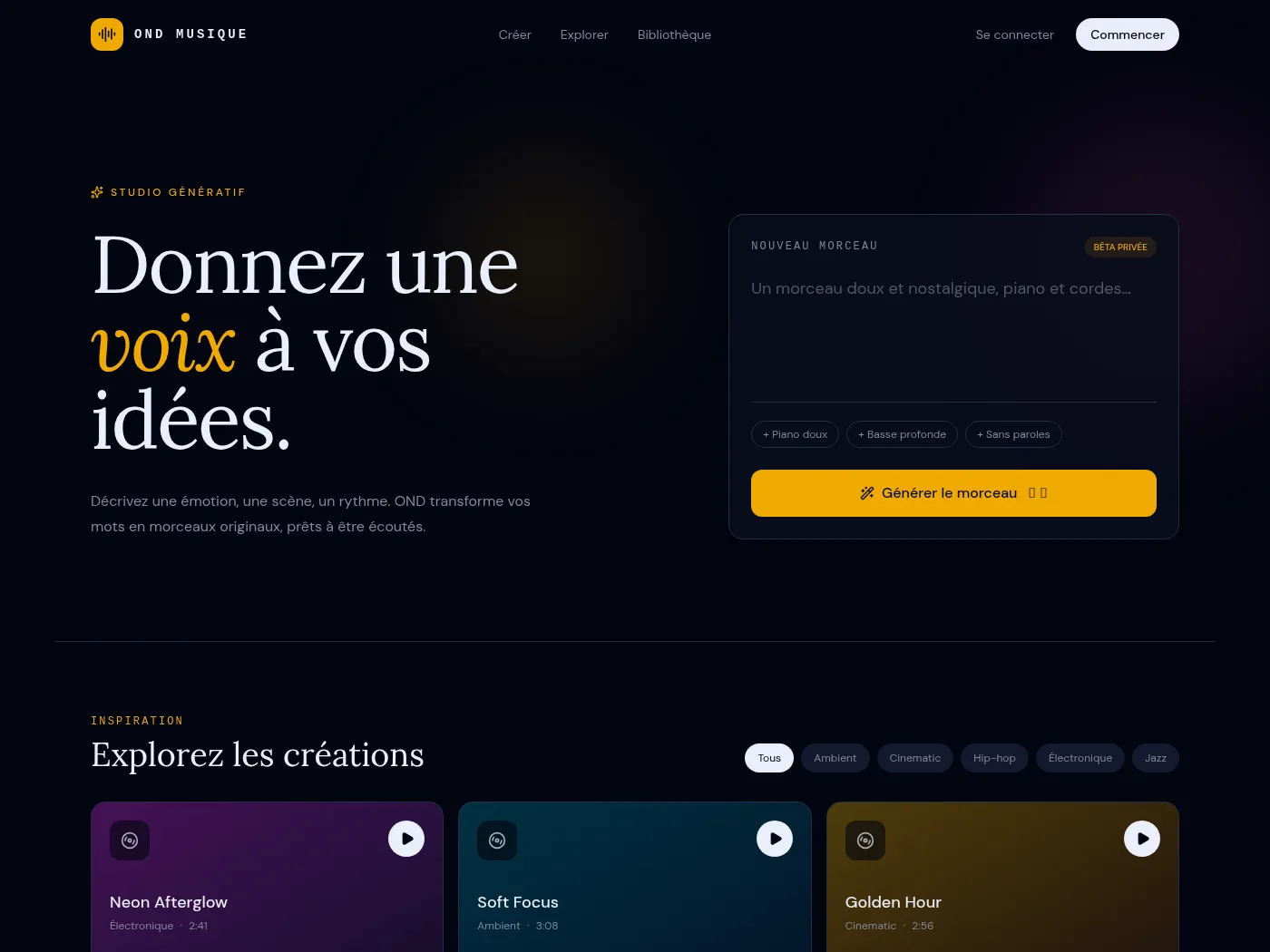 OND Musique AI Generator